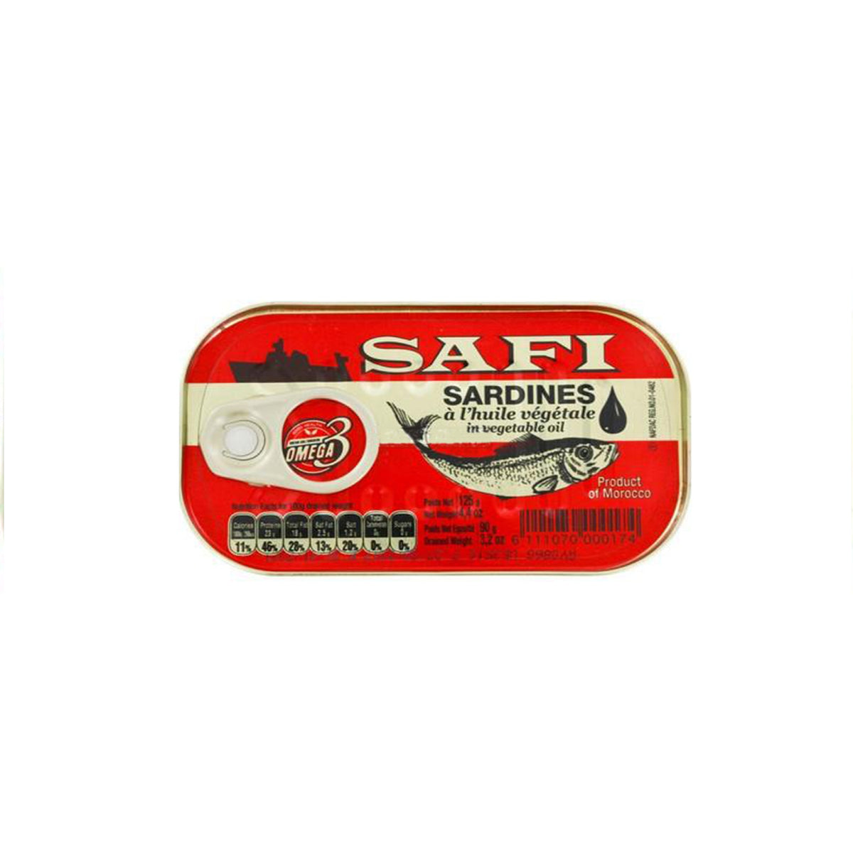 Safi Sardines in Vegetable Oil 125g – DamasGate.store