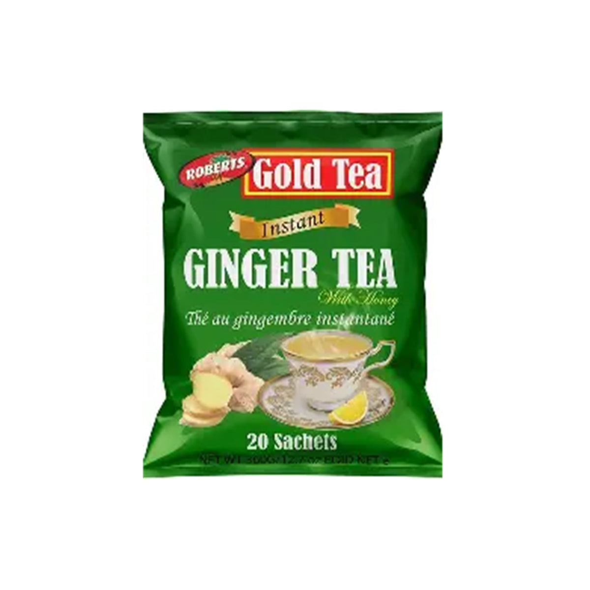 Roberts Gold Tea Instant Ginger Tea with Honey 360g – DamasGate.store