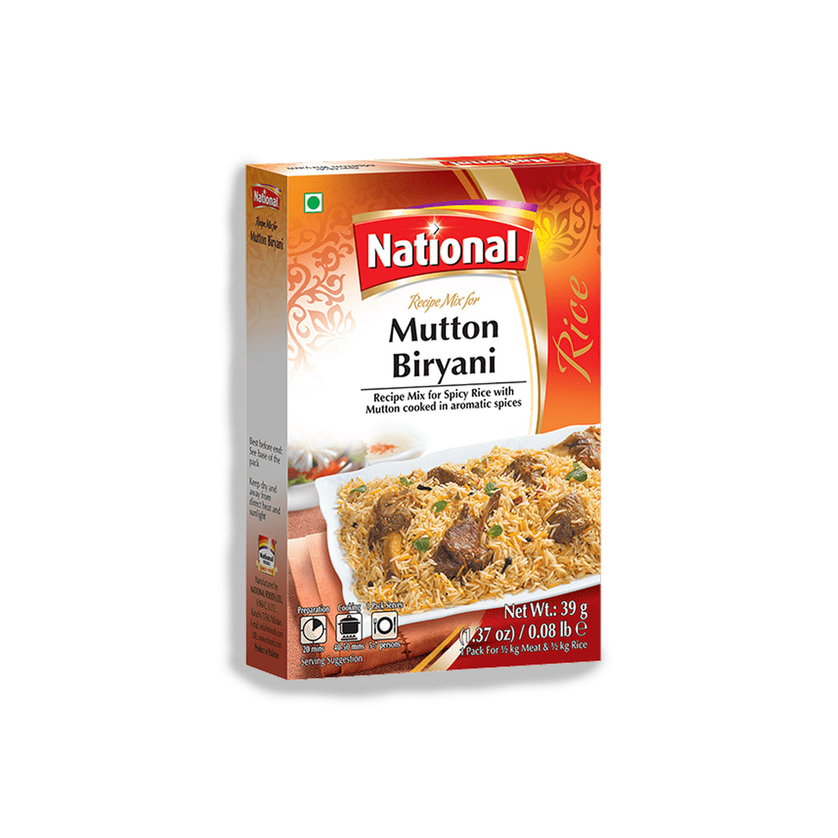 National Mutton Biryani Seasoning 55g – DamasGate.store